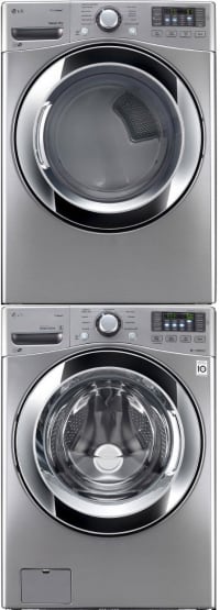 LG WM3670HVA 27 Inch 4.5 cu. ft. Front Load Washer with Steam, Smart ...