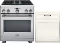 Monogram ZGP304NRSS 30 Inch Pro-Style All-Gas Range with 5.7 cu. ft ...