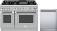 Thermador PRD486WDHU 48 Inch Freestanding Dual Fuel Smart Range with ...