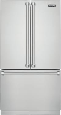 Viking RVRF3361SS 36 Inch Counter Depth French Door Refrigerator with ...