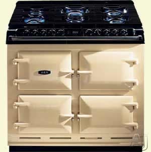 AGA A64LPSI 39 Inch Cast-Iron Dual Fuel Range with Manual Clean, 6 ...