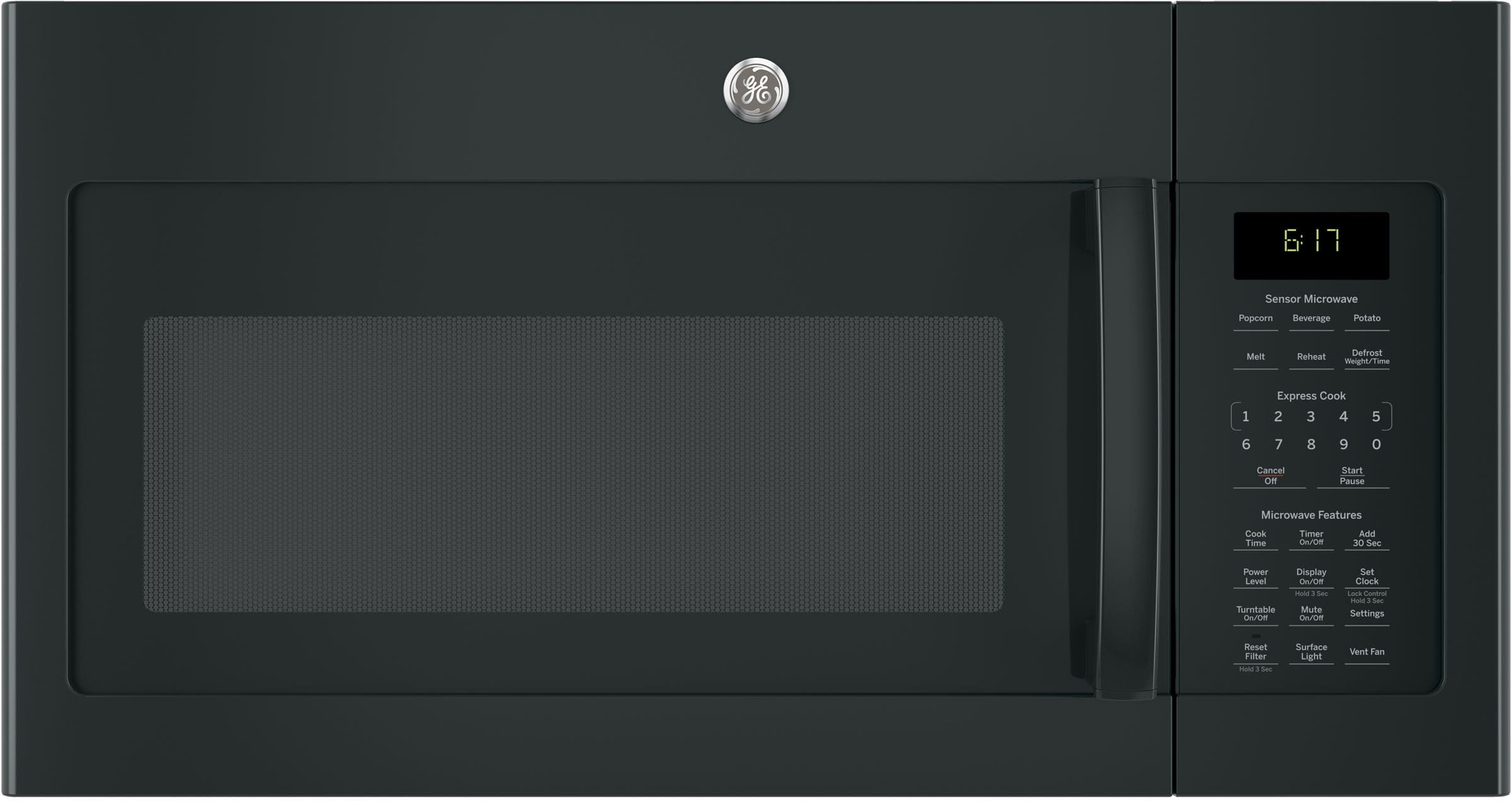 GE JVM6175DKBB 1.7 cu. ft. Over-the-Range Microwave with 1,000 Watts ...