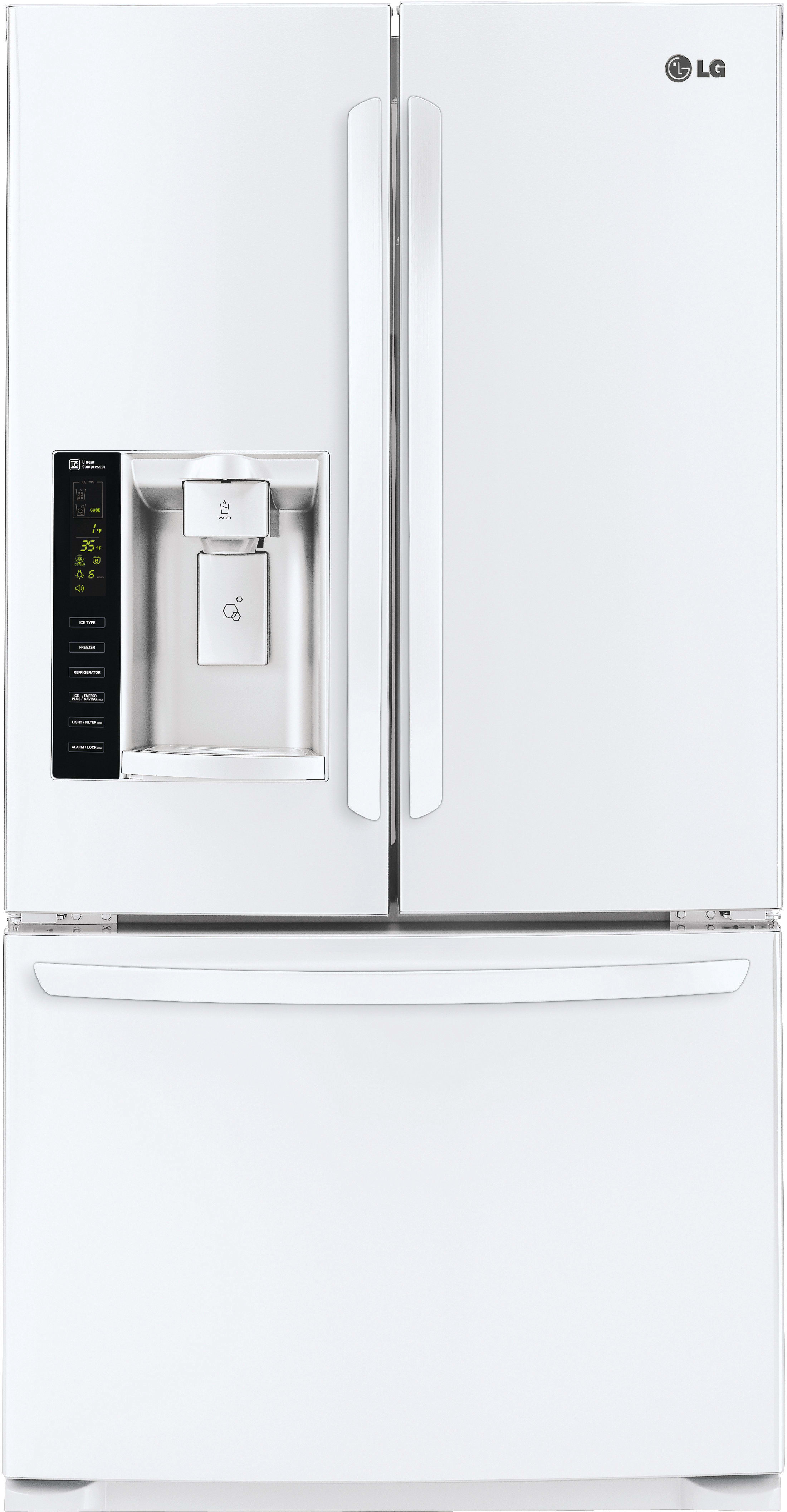 LG LFX25974SW 36 Inch French Door Refrigerator with Slim SpacePlus™ Ice ...