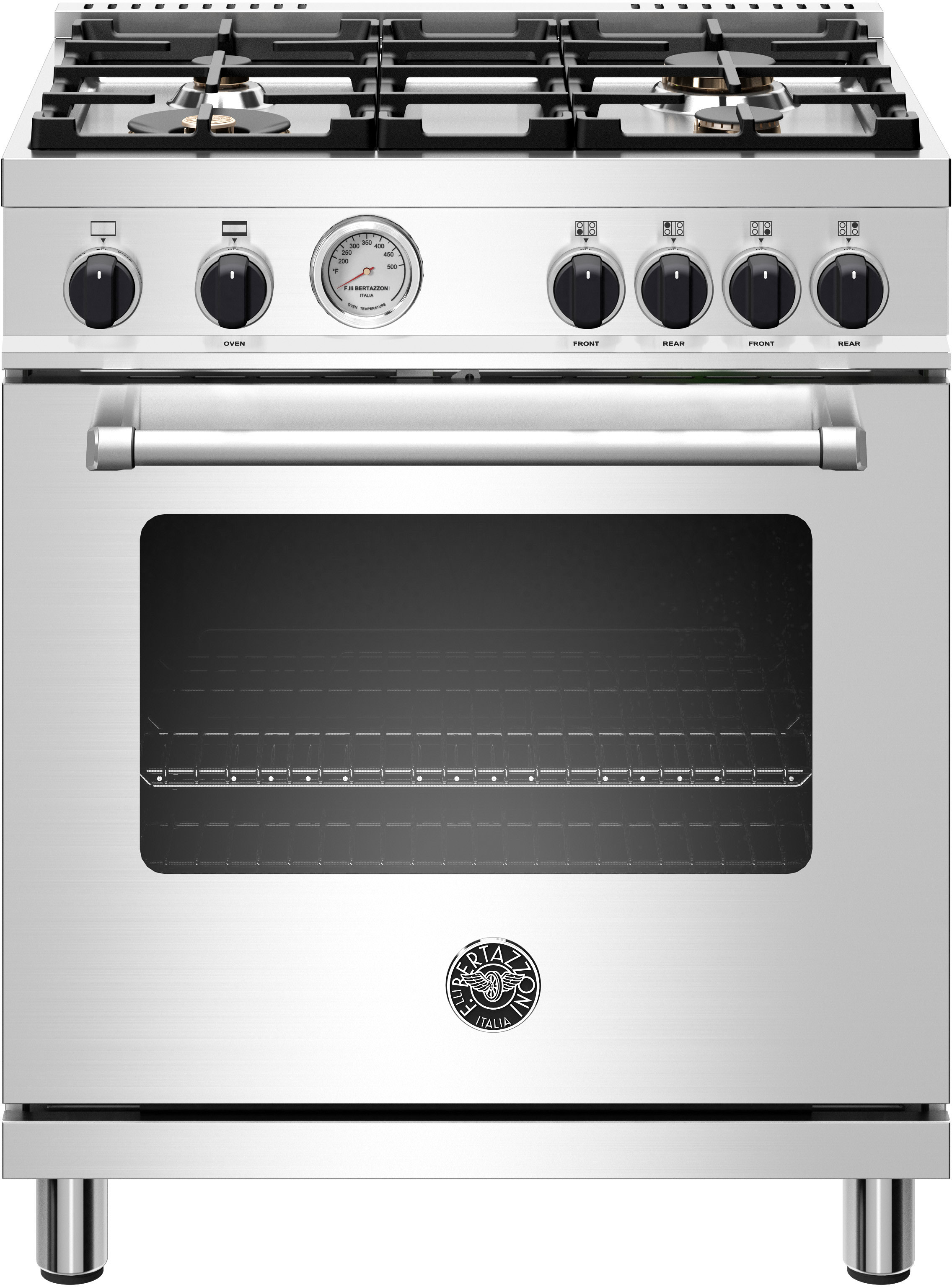 Bertazzoni MAST304GASXVLP 30 Inch Master Series Gas Range with 4.7 cu ...