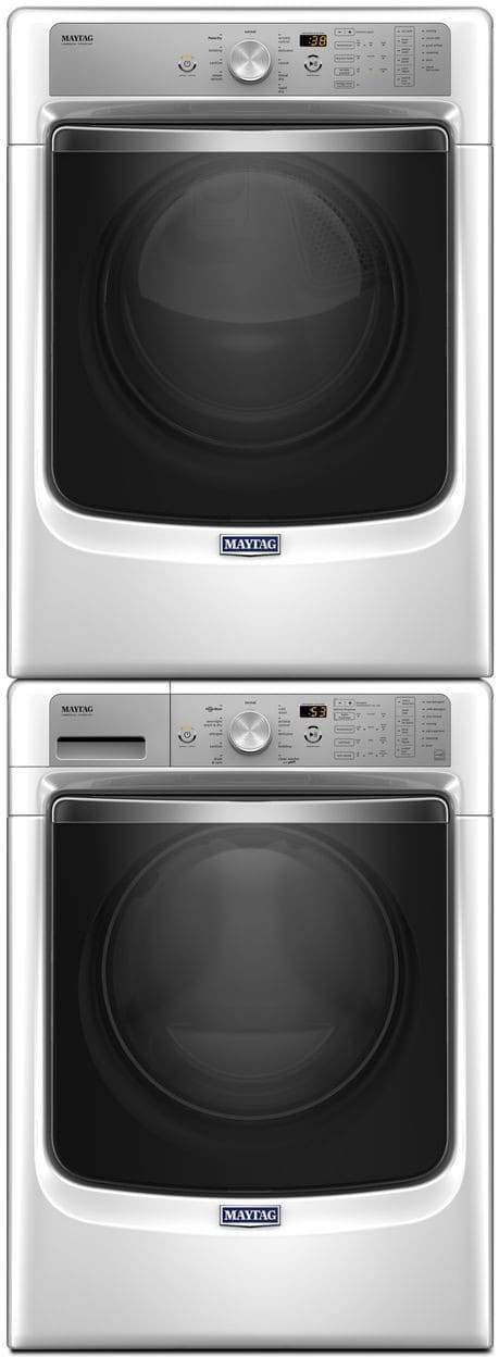 Maytag MAWADRGW3 Stacked Washer & Dryer Set with Front Load Washer and ...