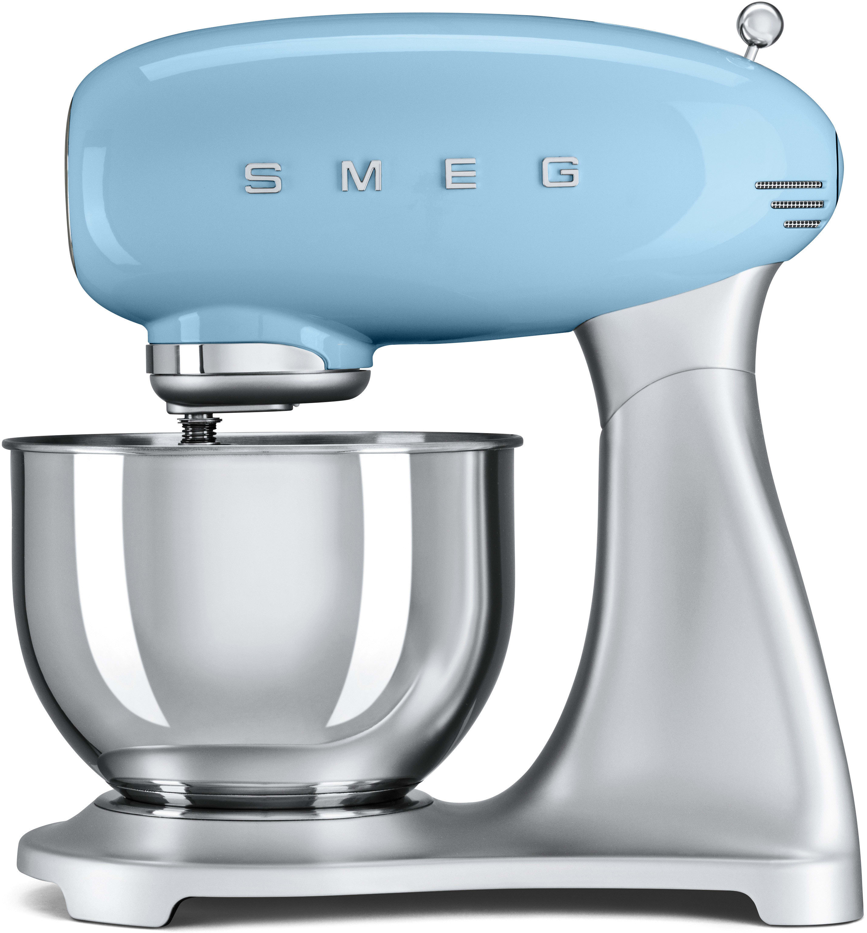 Smeg SMF01PBUS Countertop Stand Mixer with 10 Speeds, 3 Attachments ...