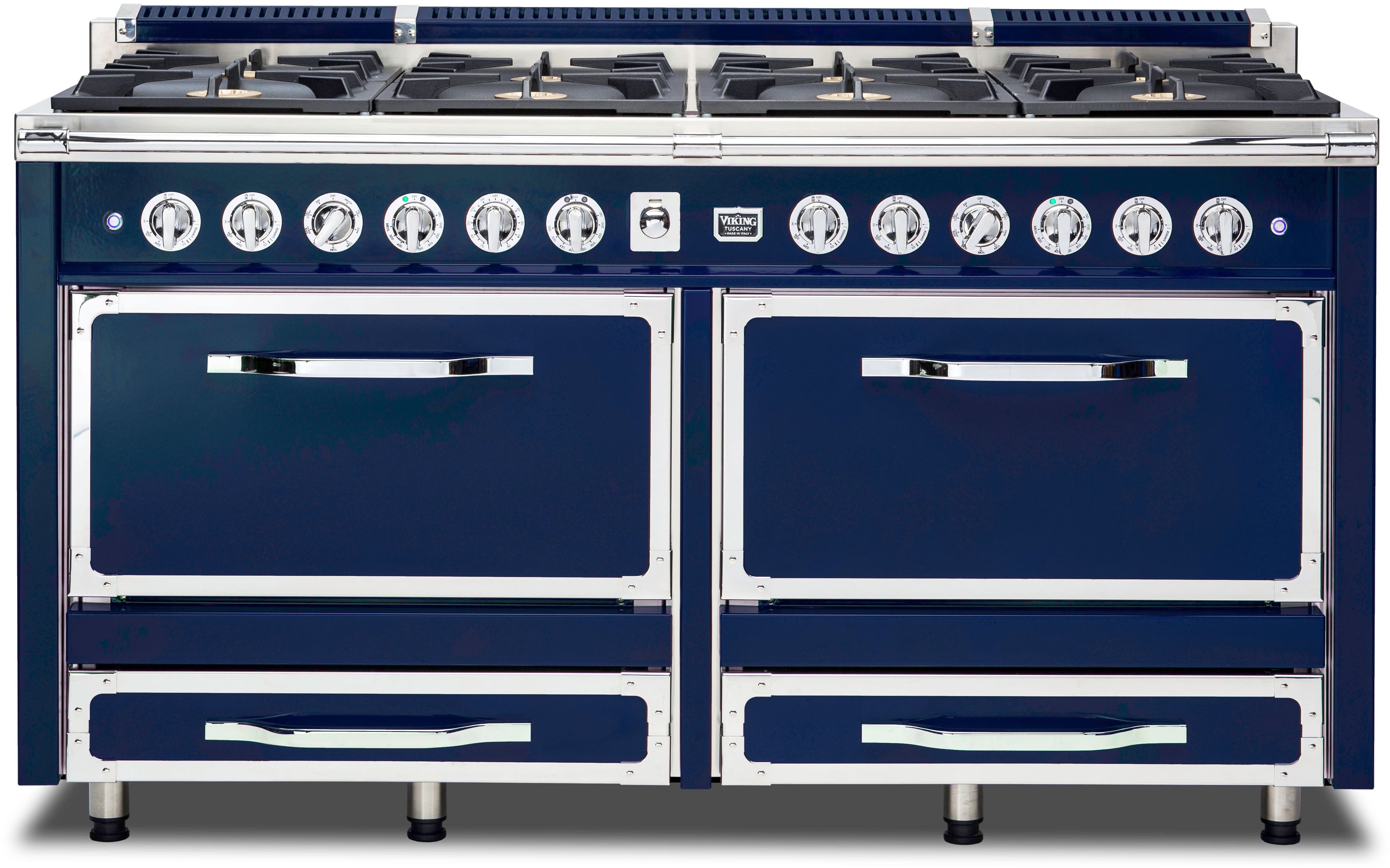 Viking TVDR6608BDB 66 Inch Dual Fuel Range with Eight High-Performance ...
