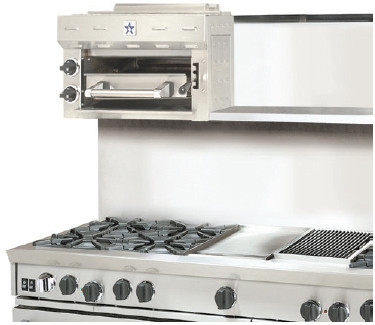 BlueStar PRZSAL36WM 36 Inch Wall Mount System and Shelf for Salamander