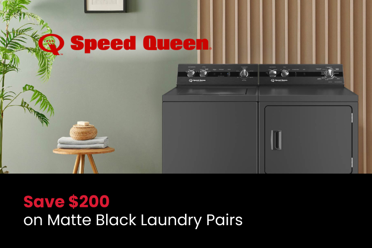 Speed Queen SPWADREBN5003 Side-by-Side Washer & Dryer Set with Top Load ...