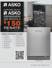 ASKO DBI564IS 24 Inch Fully-Integrated Built-In Dishwasher with 16 Place Settings, 9 Wash Cycles ...