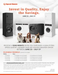 Speed Queen SF7007WE 27 Inch Electric Laundry Center with 3.5 cu. ft ...