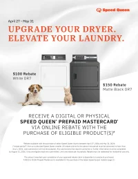 Speed Queen DR7004WE 27 Inch Electric Dryer with 7 Cu. Ft. Capacity ...